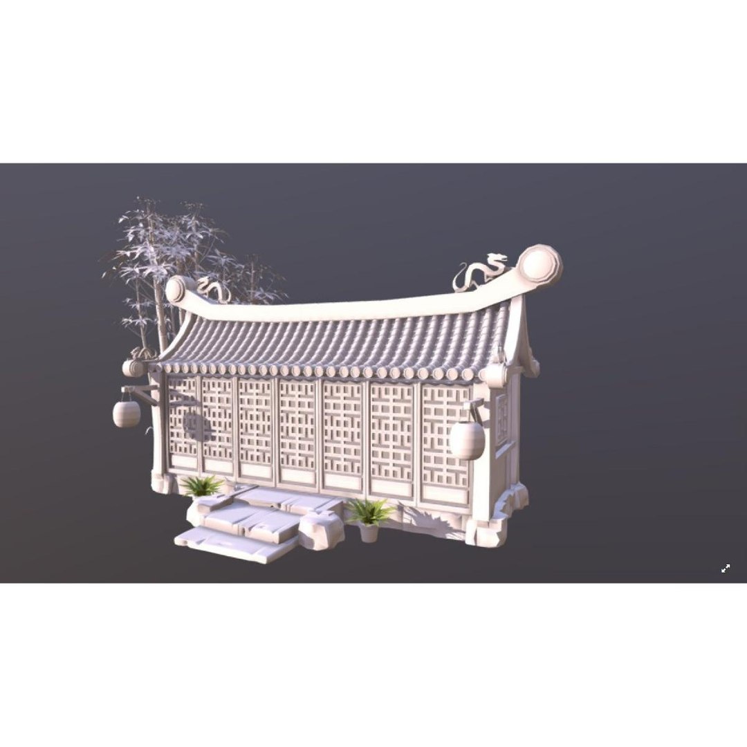 3D Fantasy Asian House - TurboSquid 2251940