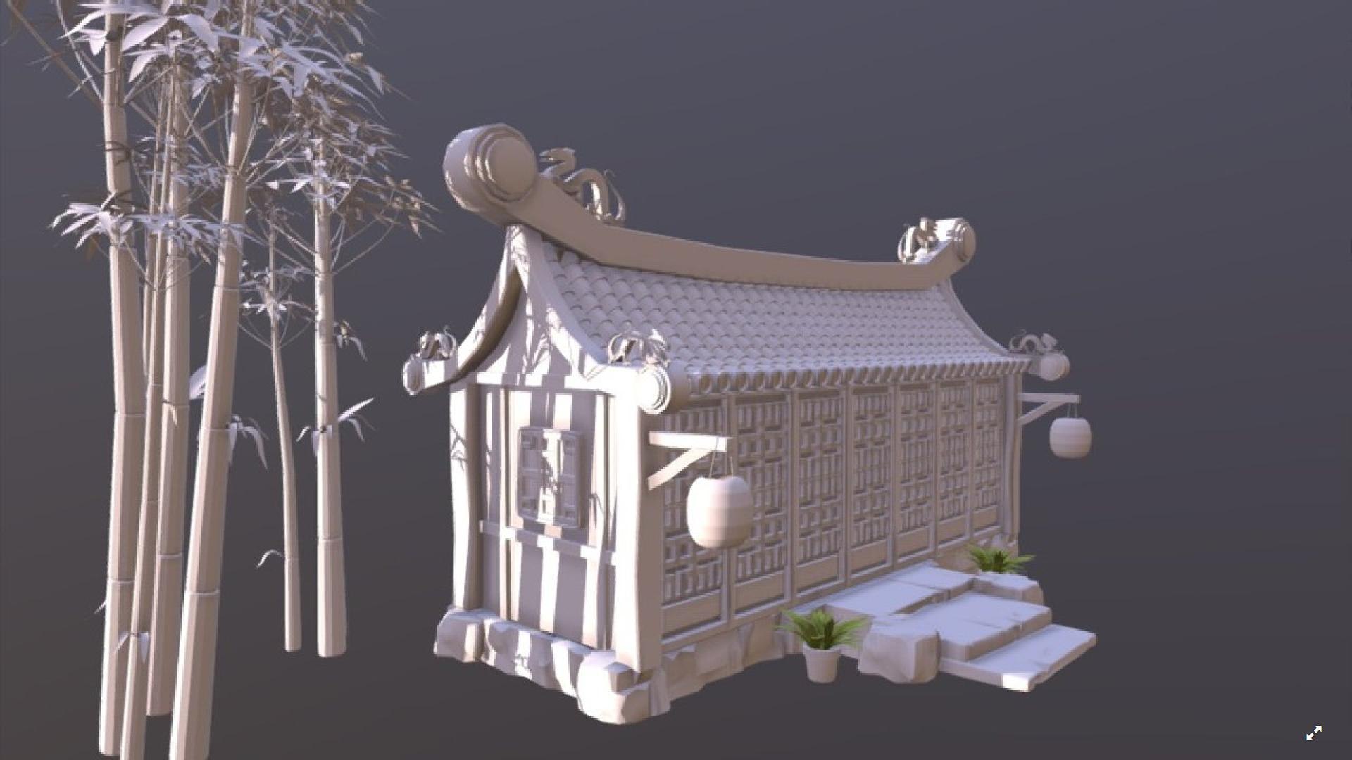 3D Fantasy Asian House - TurboSquid 2251940