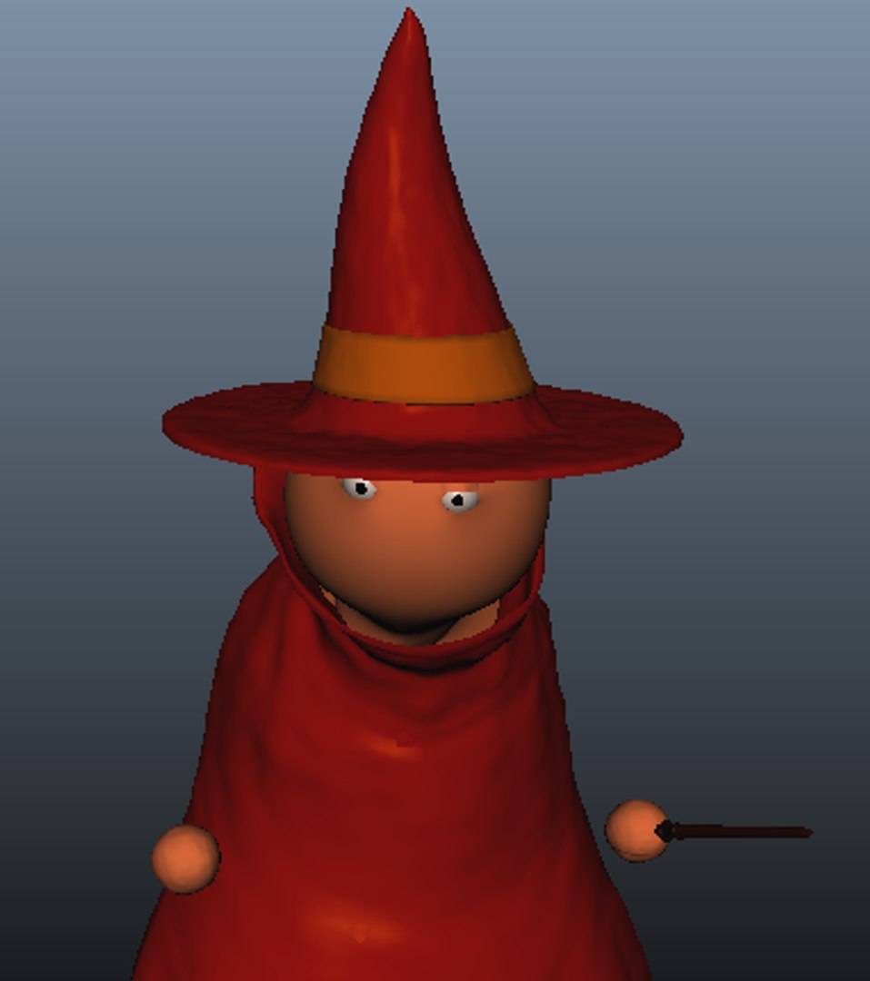 Free Obj Model Cute Wizards