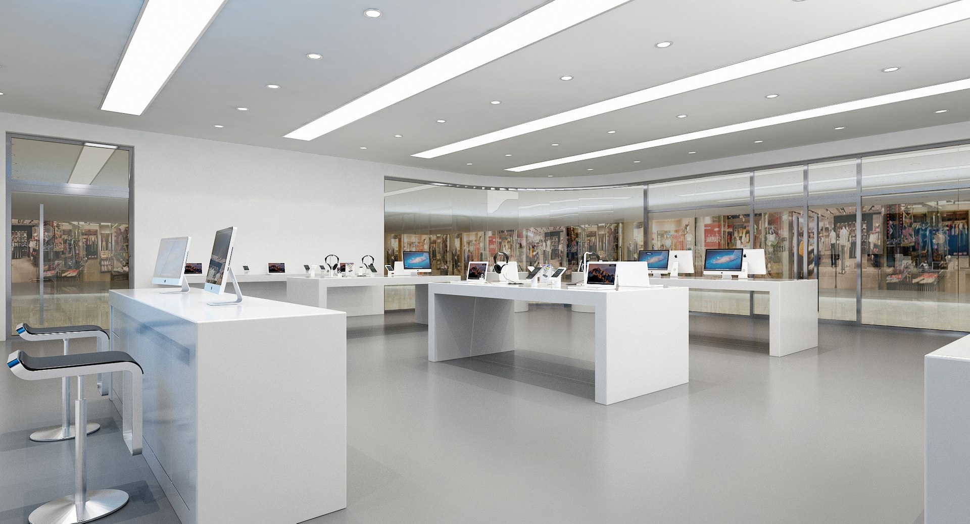 Apple Store Interior 05 3D - TurboSquid 2083301
