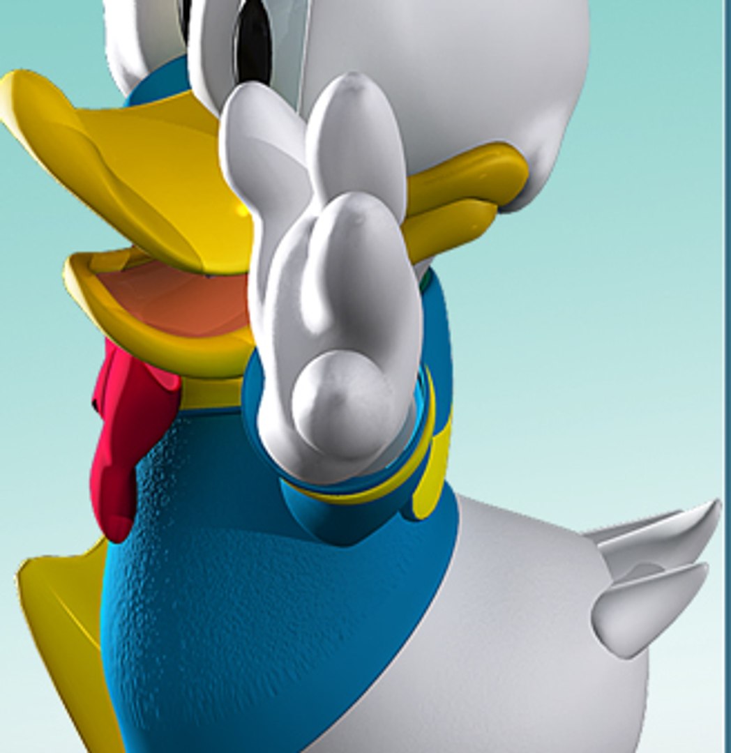 3ds Max Cartoon Duck Donald