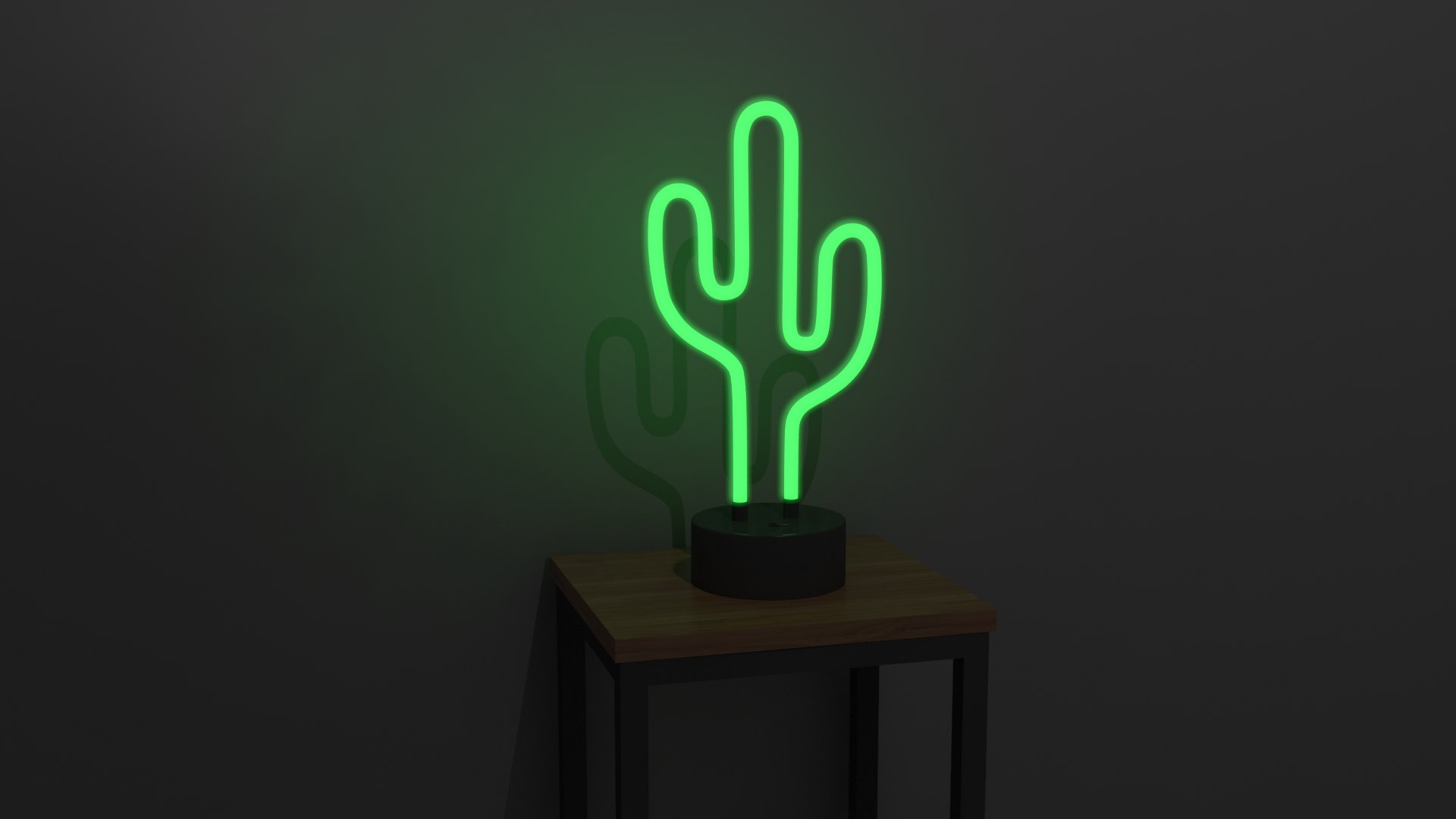 3D Neon Cactus Lamp - TurboSquid 1810569