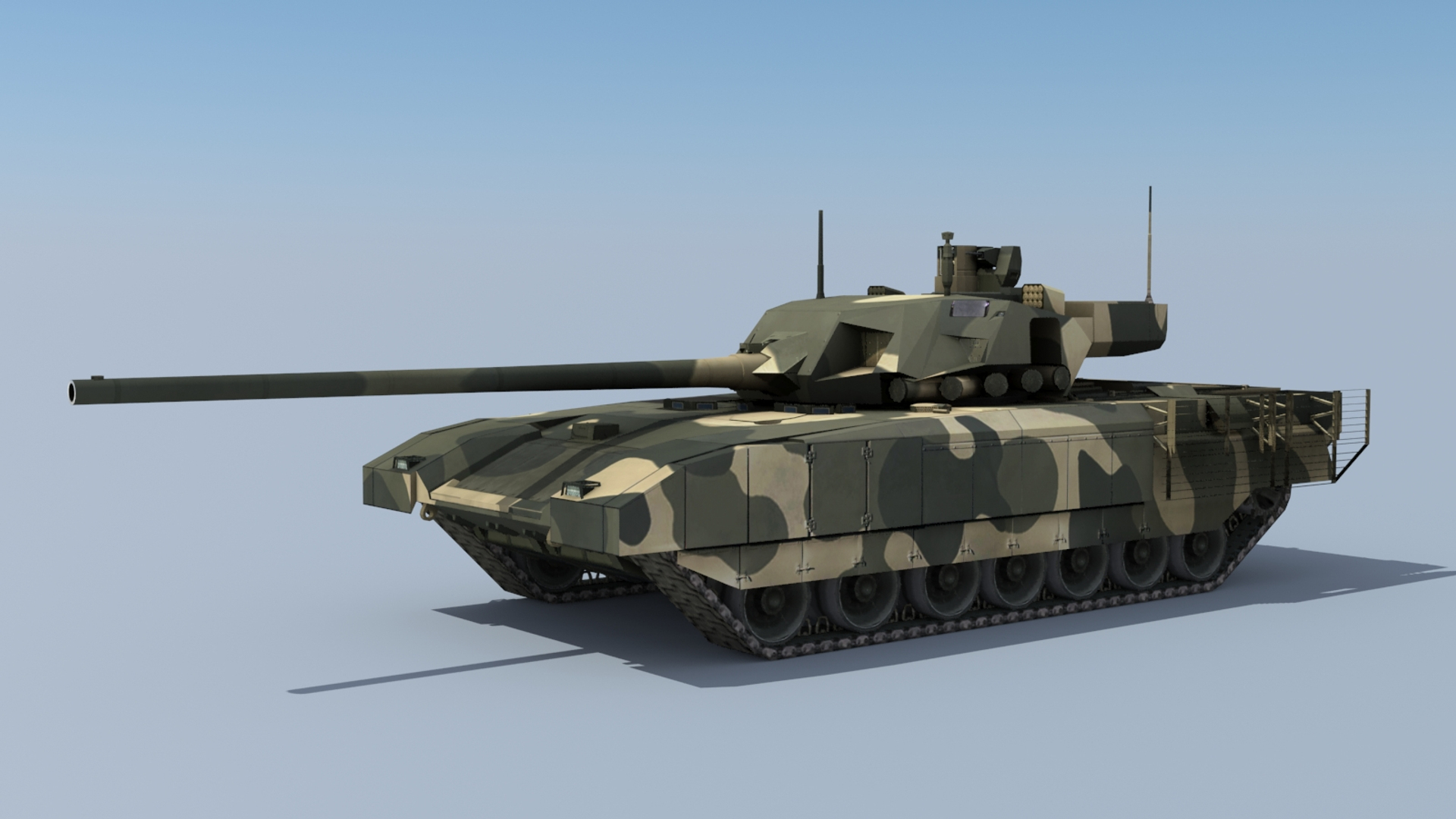 3d russian armata t-14 battle tank model