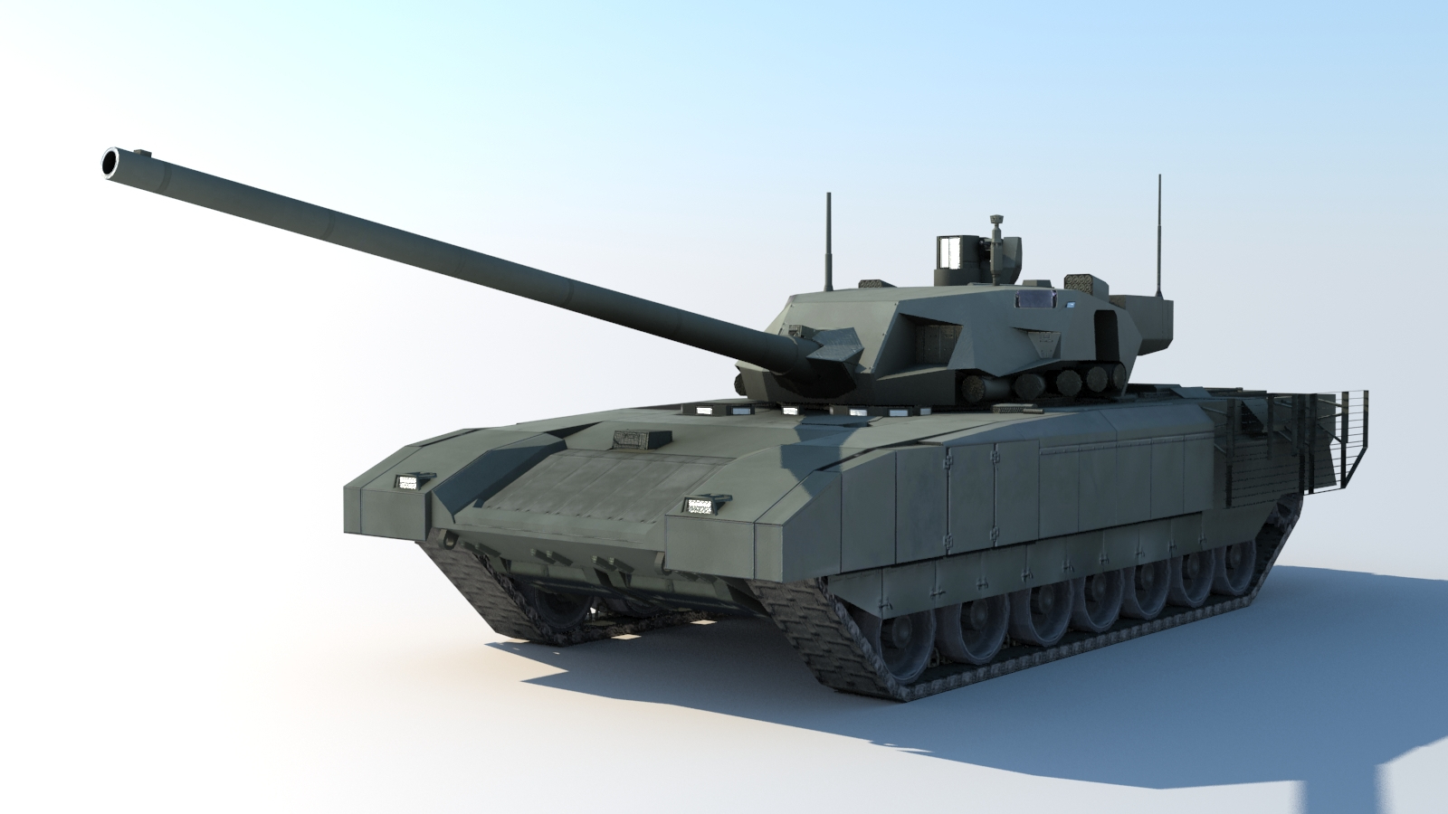 3d russian armata t-14 battle tank model