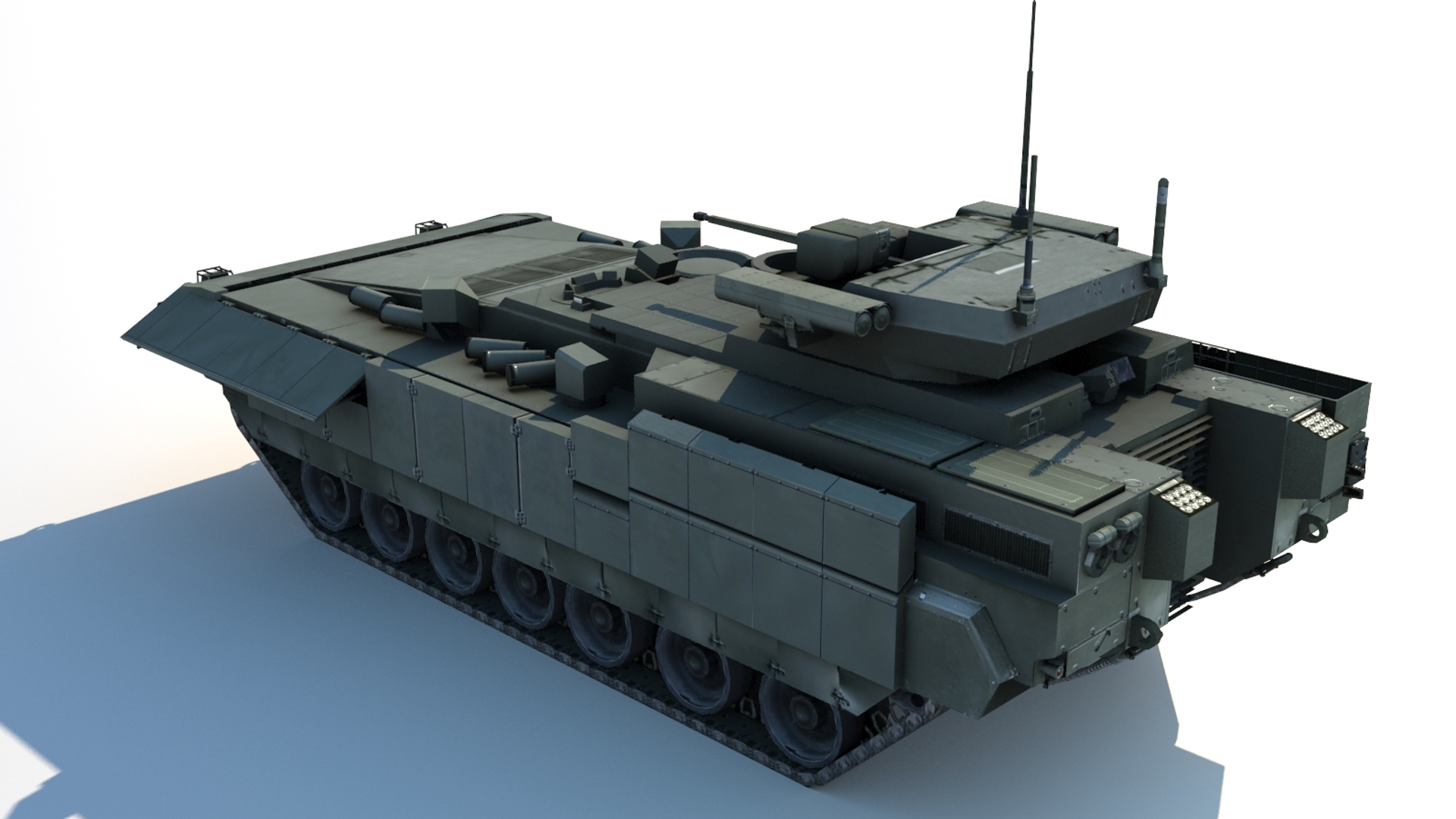 3d russian armata t-14 battle tank model