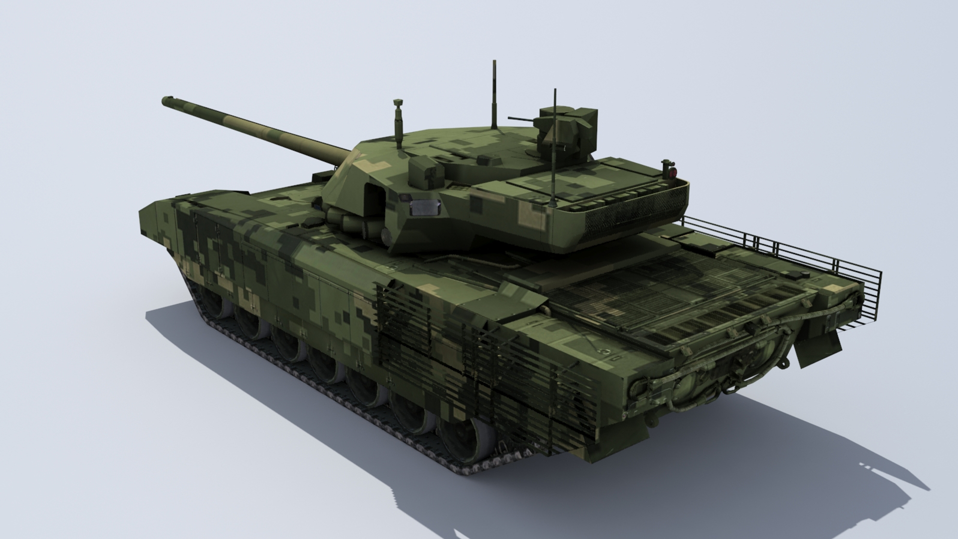 3d russian armata t-14 battle tank model