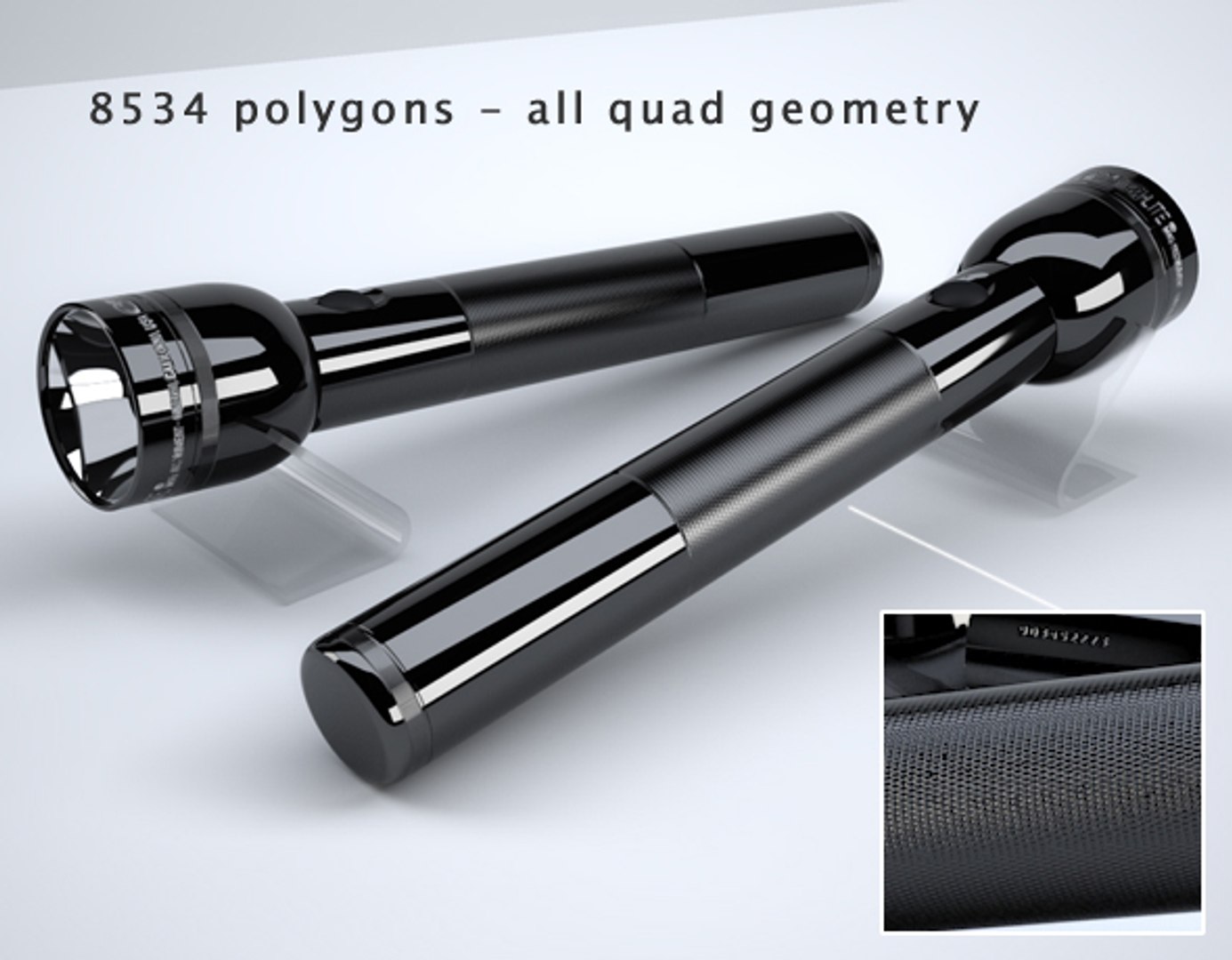 D Materials Flashlight Lighting 3d Model