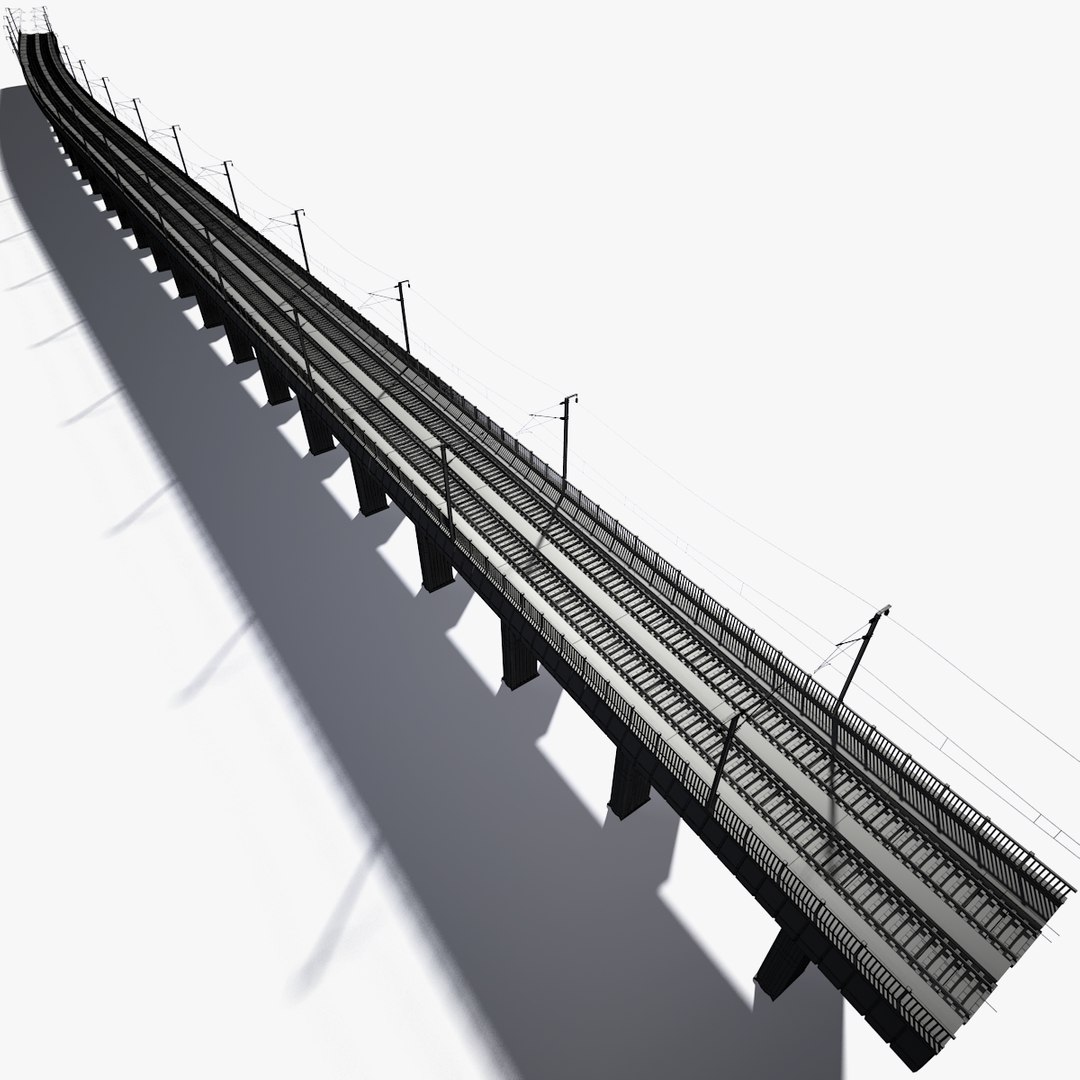 Railway Viaduct 3d Model