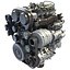 S60 T6 Drive-e Petrol Engine 3d Model