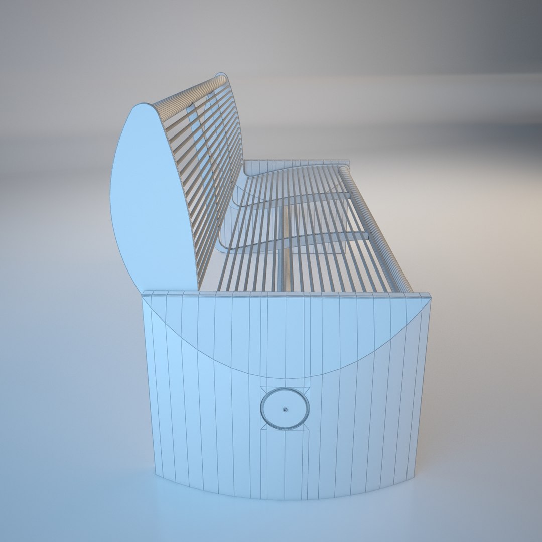 Free 3ds Model Park Bench