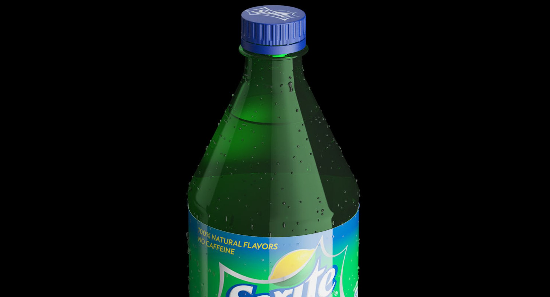 3D plastic bottle sprite 1l model - TurboSquid 1280808