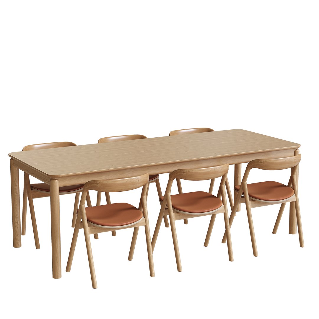 Bolia Ronya Dining Table Fenri Dining Chair Set 3D Model - TurboSquid ...