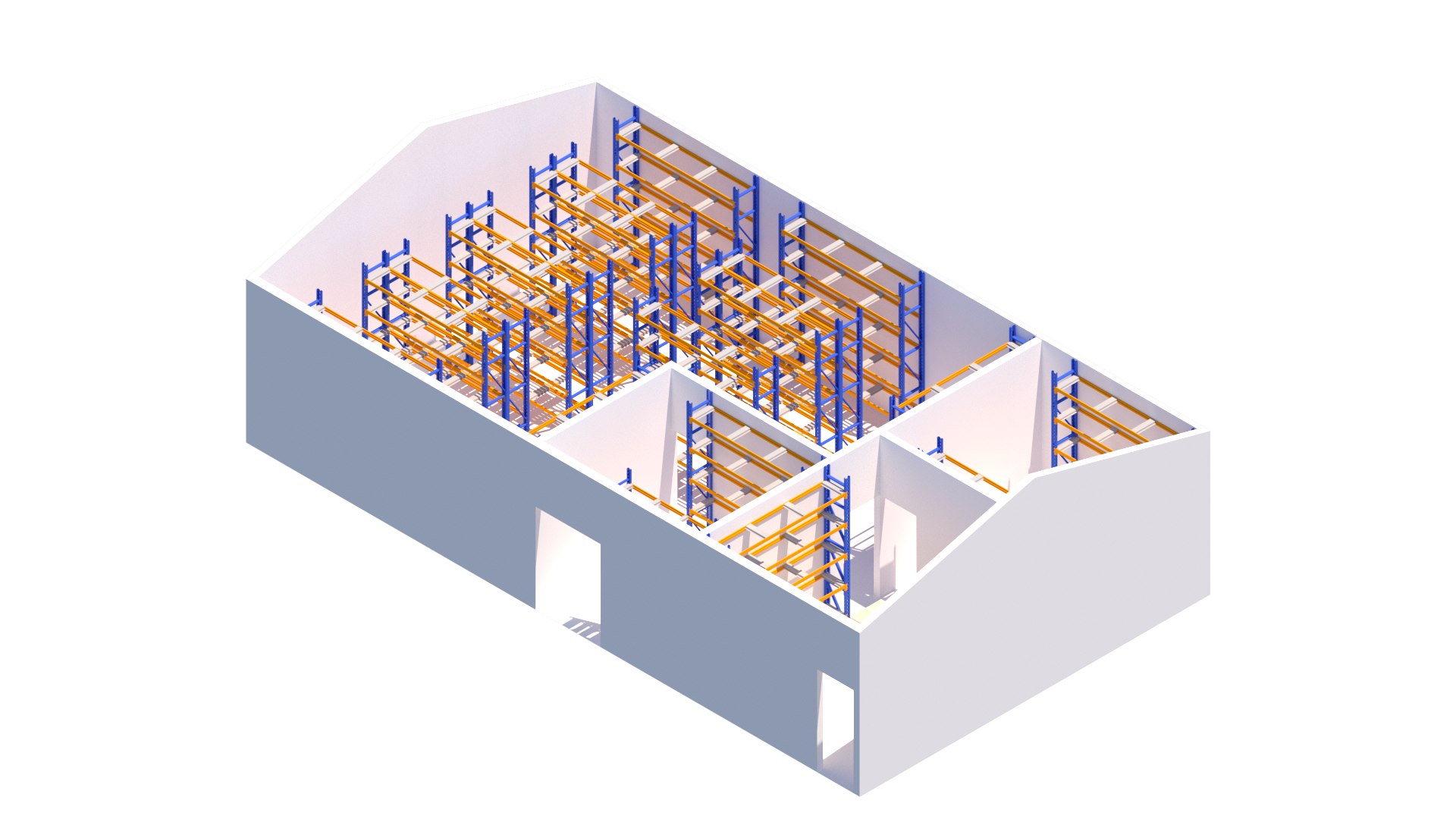 Warehouse For Construction Site 3D Model - TurboSquid 2107073