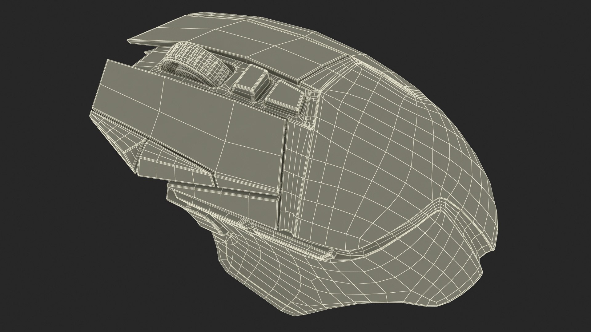 Wireless Gaming Mouse Logitech G502 3D - TurboSquid 2127802