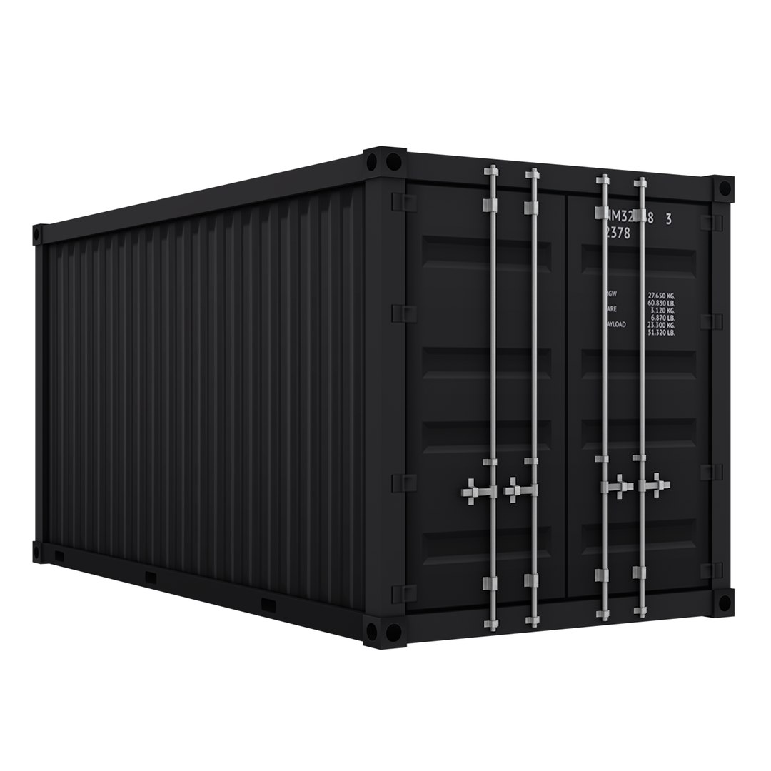 3D cartoon cargo container - TurboSquid 1474937