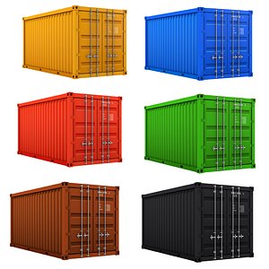 3D Modeled Cartoon Cargo Container Model - TurboSquid 1474811