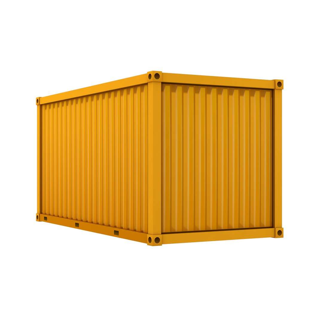 3D Cartoon Cargo Container - TurboSquid 1474937
