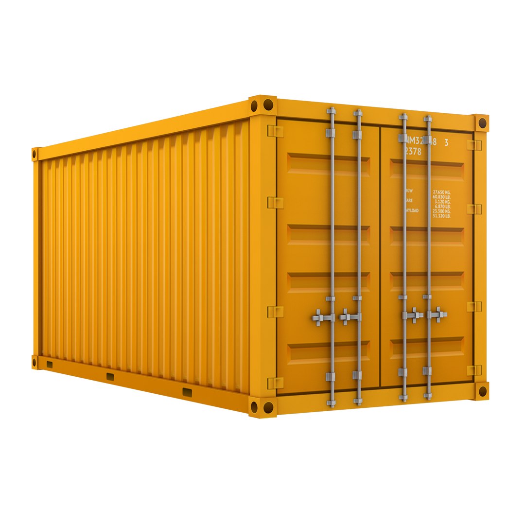 3D Cartoon Cargo Container - TurboSquid 1474937