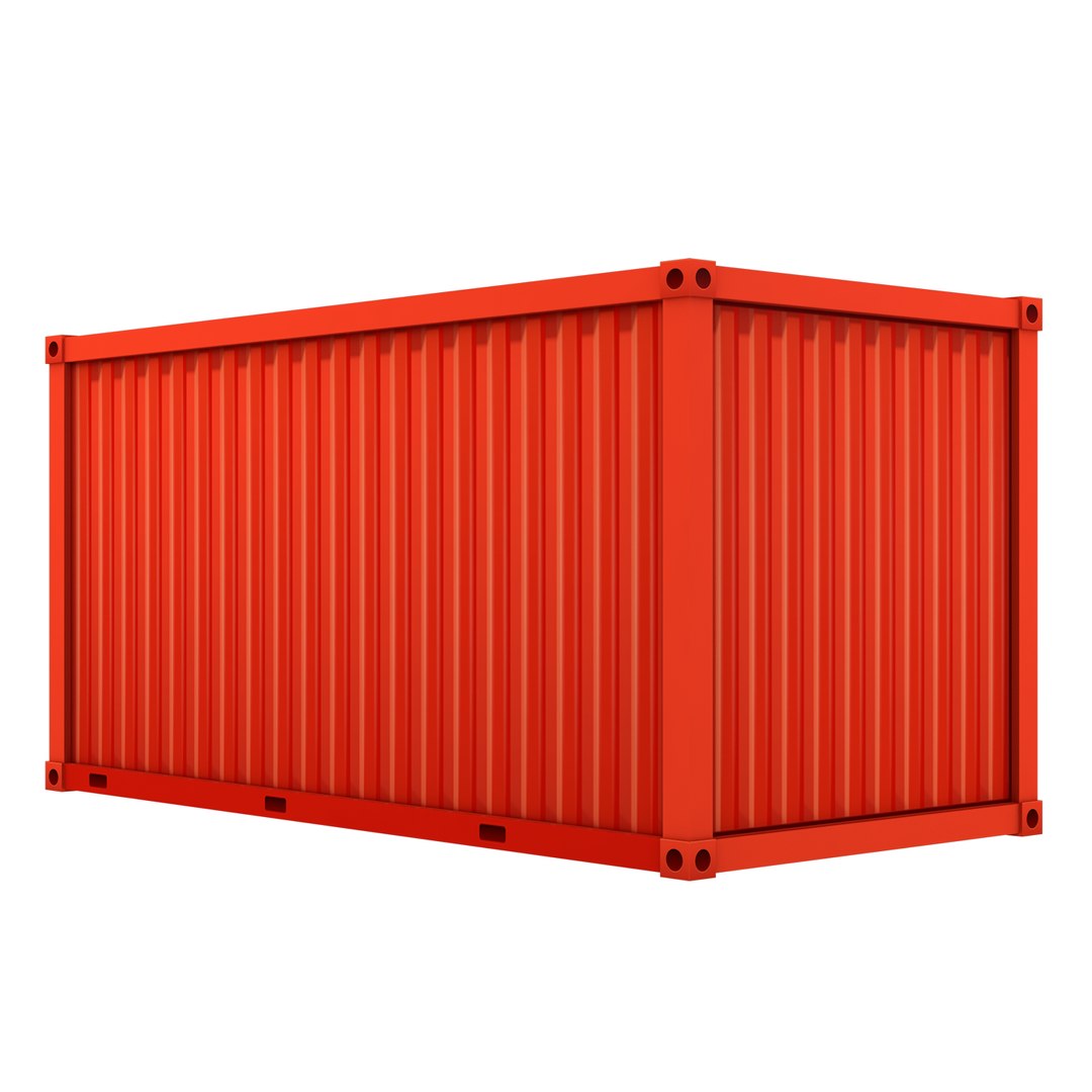 3D cartoon cargo container - TurboSquid 1474937