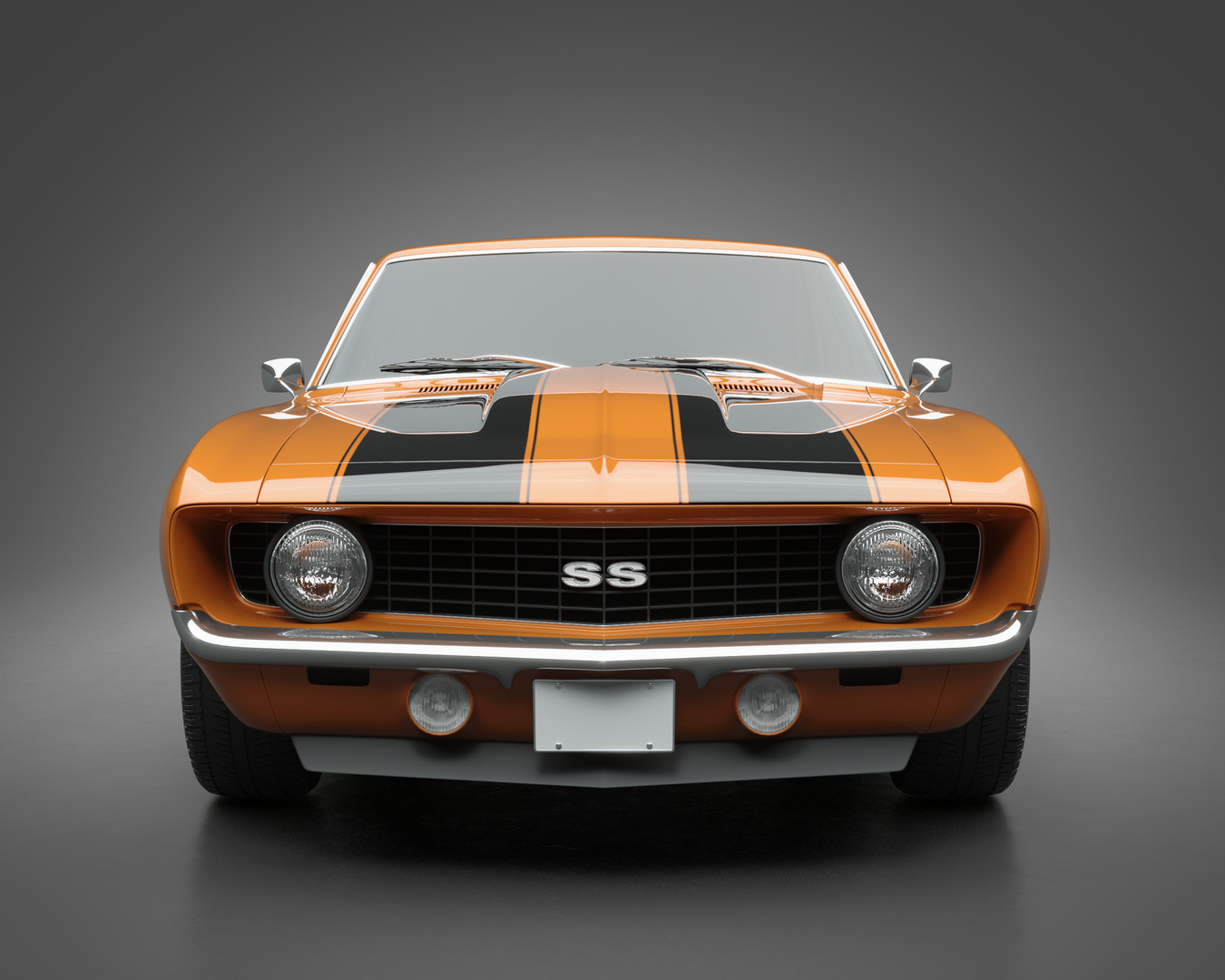 3D model 1969 Chevrolet Camaro SS - TurboSquid 1743249