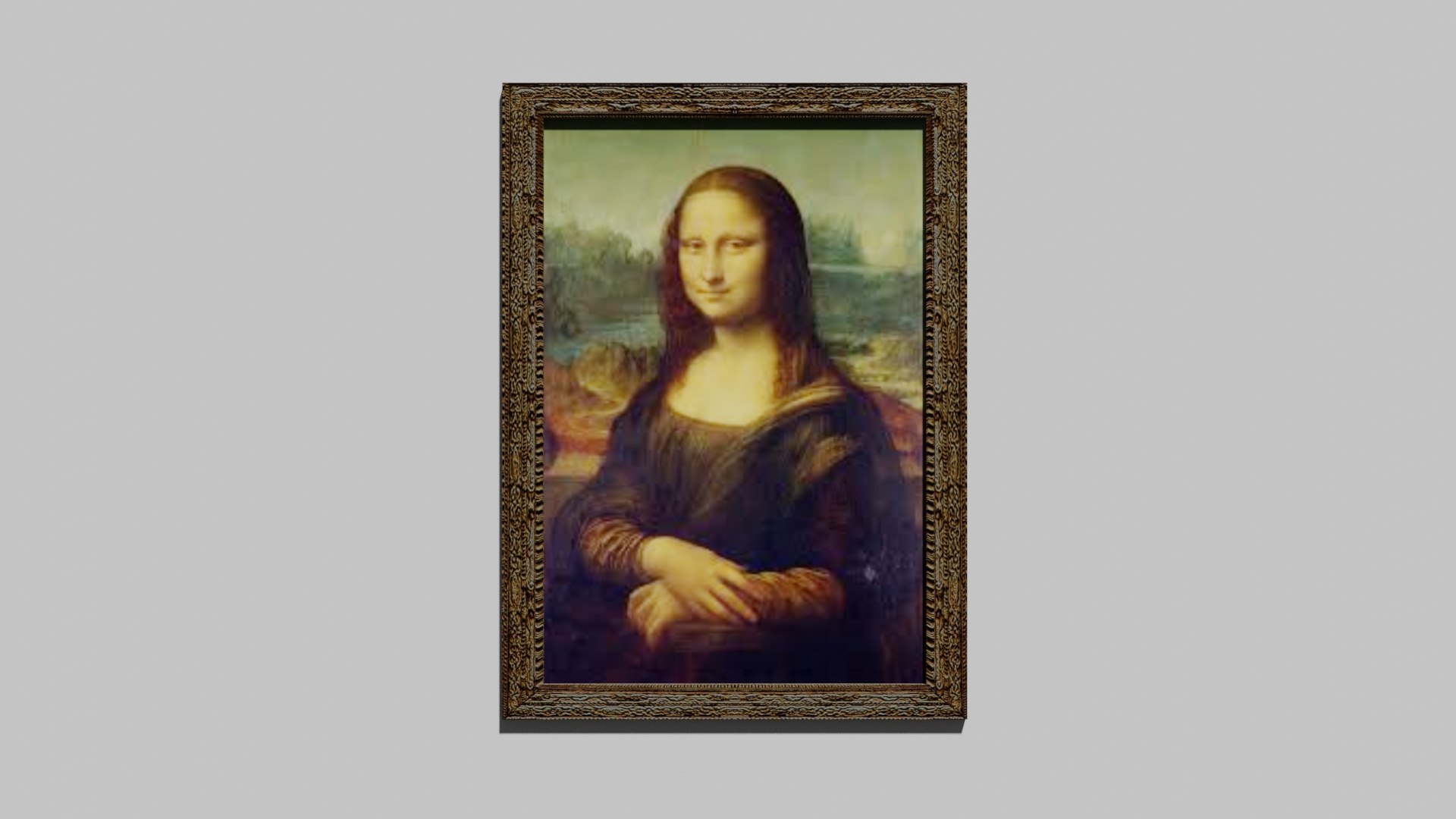 Painting Gioconda Leonardo 3D Model - TurboSquid 1502403