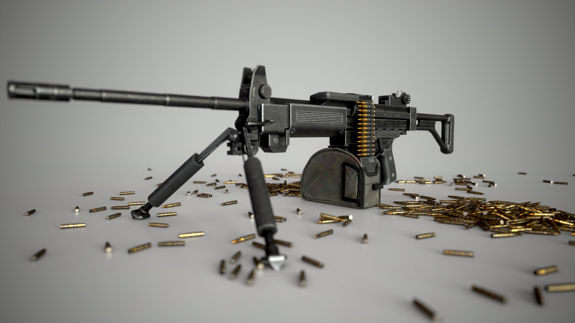 Negev Machine Gun 3D - TurboSquid 2219696