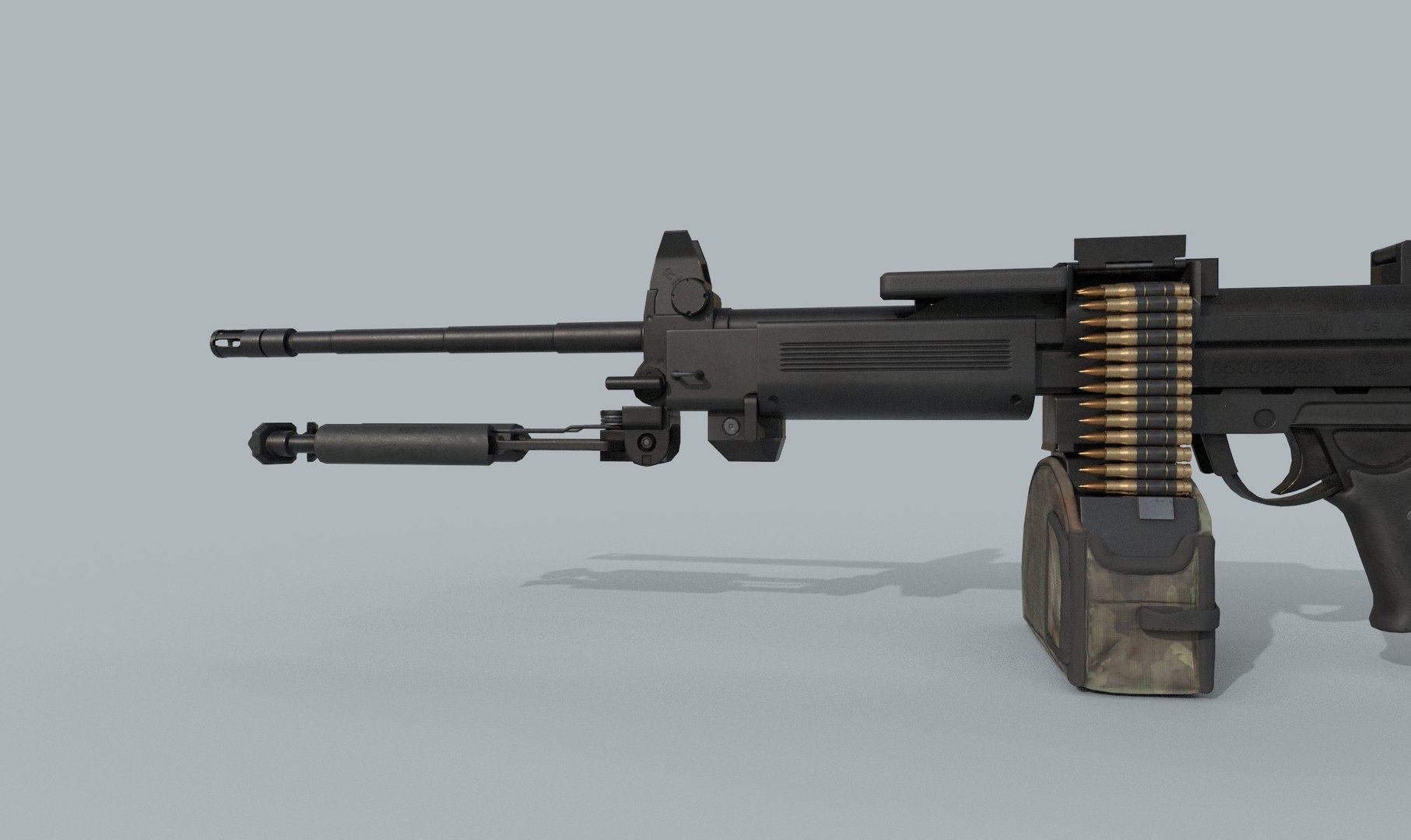 Negev Machine Gun 3D - TurboSquid 2219696
