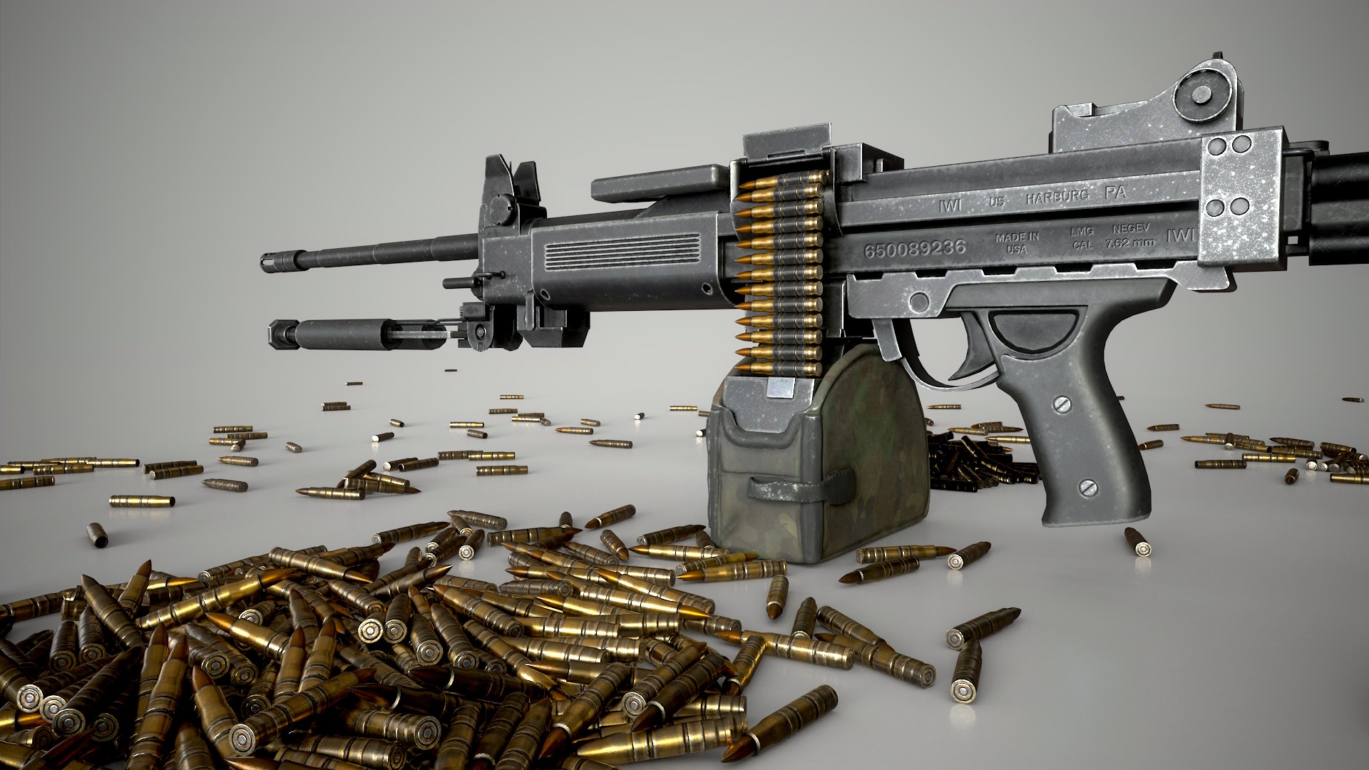 Negev Machine Gun 3D - TurboSquid 2219696