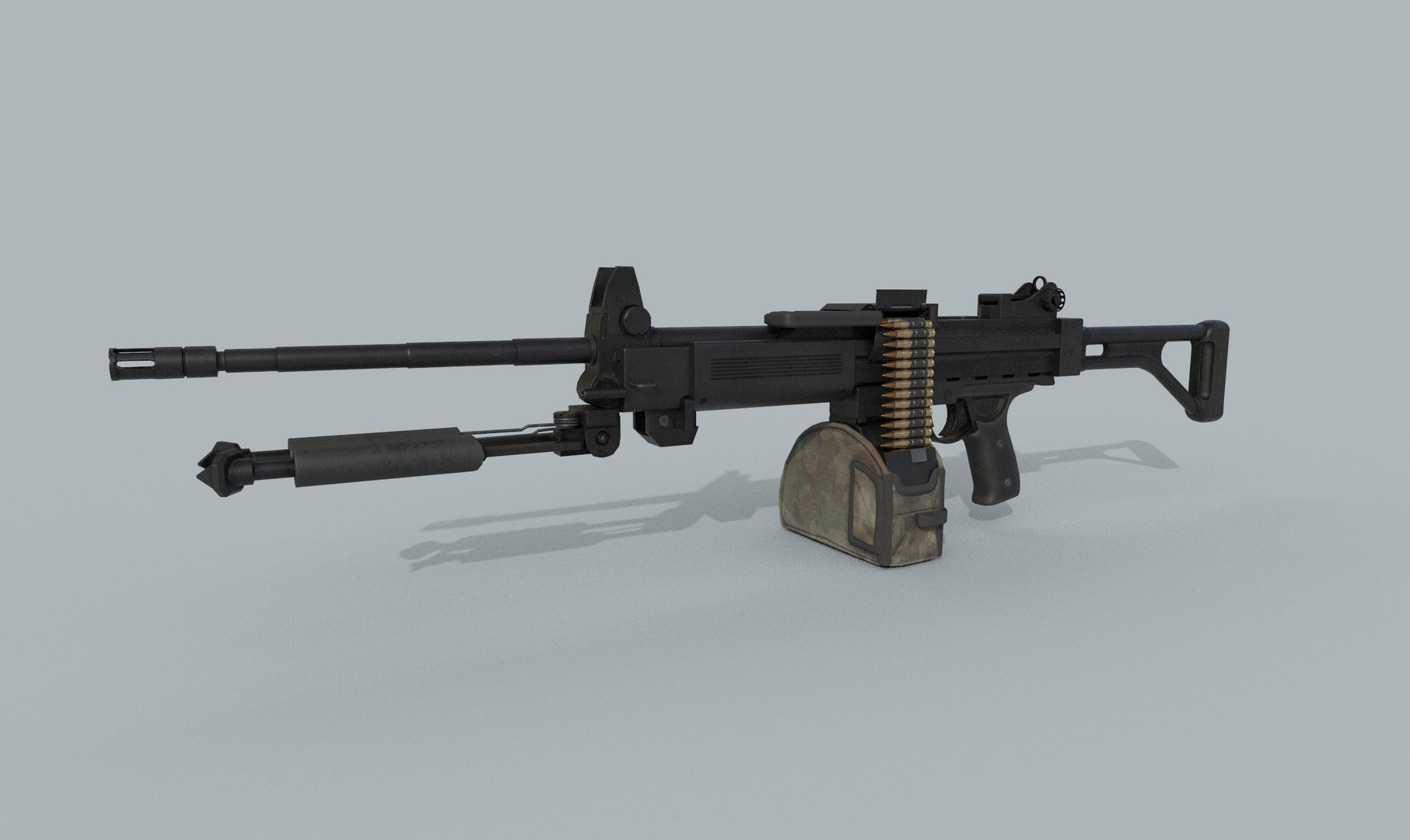 Negev Machine Gun 3D - TurboSquid 2219696