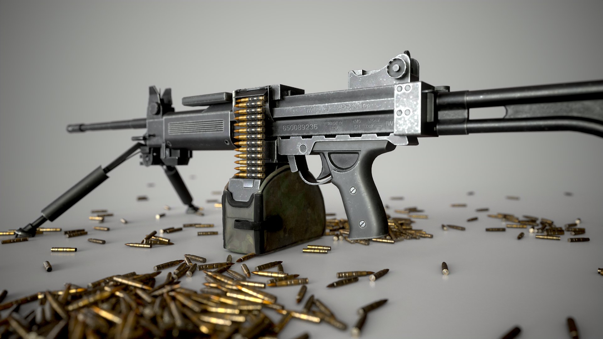 Negev Machine Gun 3D - TurboSquid 2219696