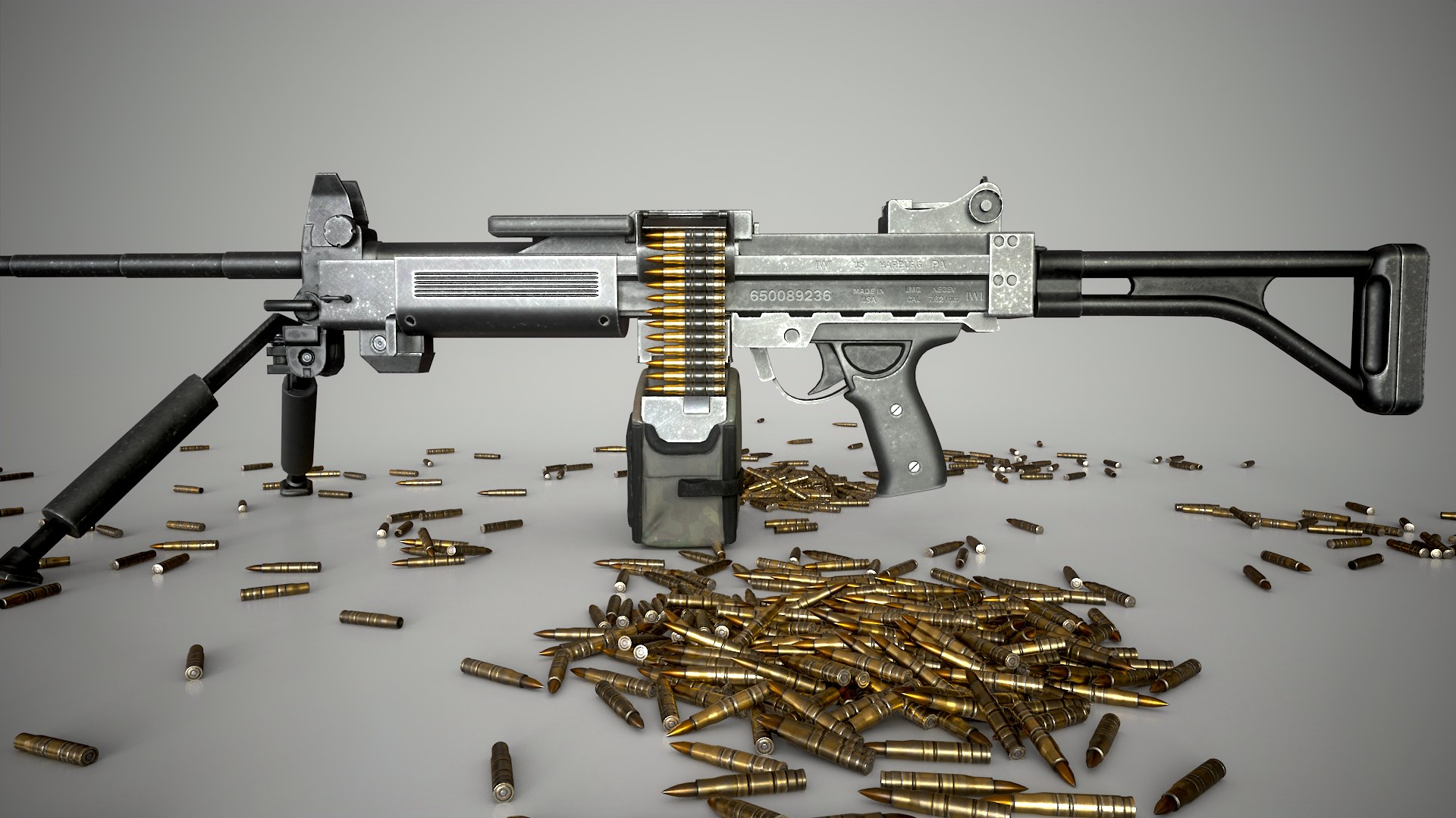 Negev Machine Gun 3D - TurboSquid 2219696