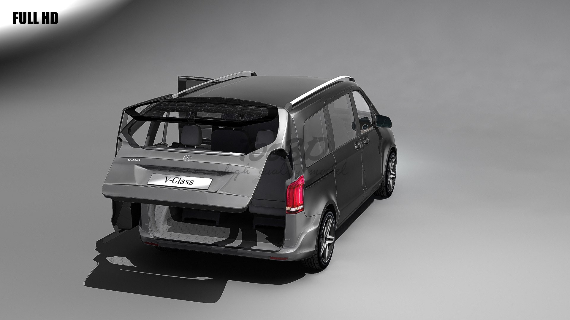 v class interior 3d c4d