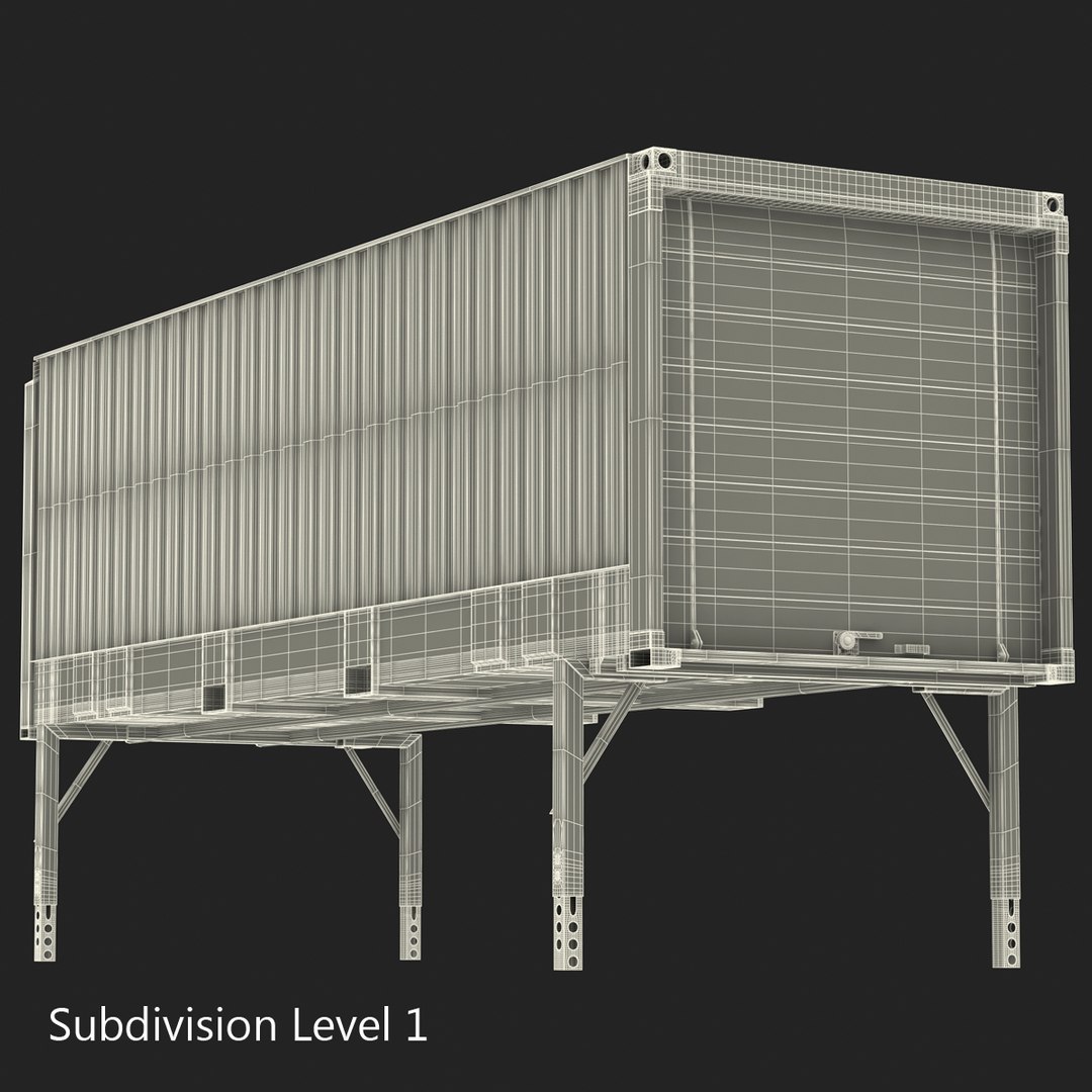 Swap Body Container Iso 3d Model