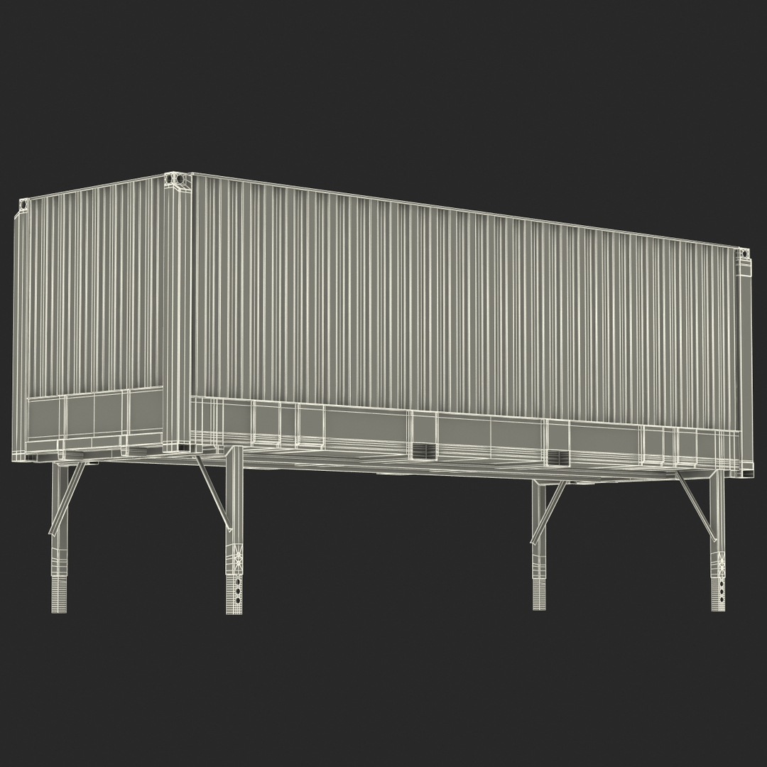 swap body container iso 3d model