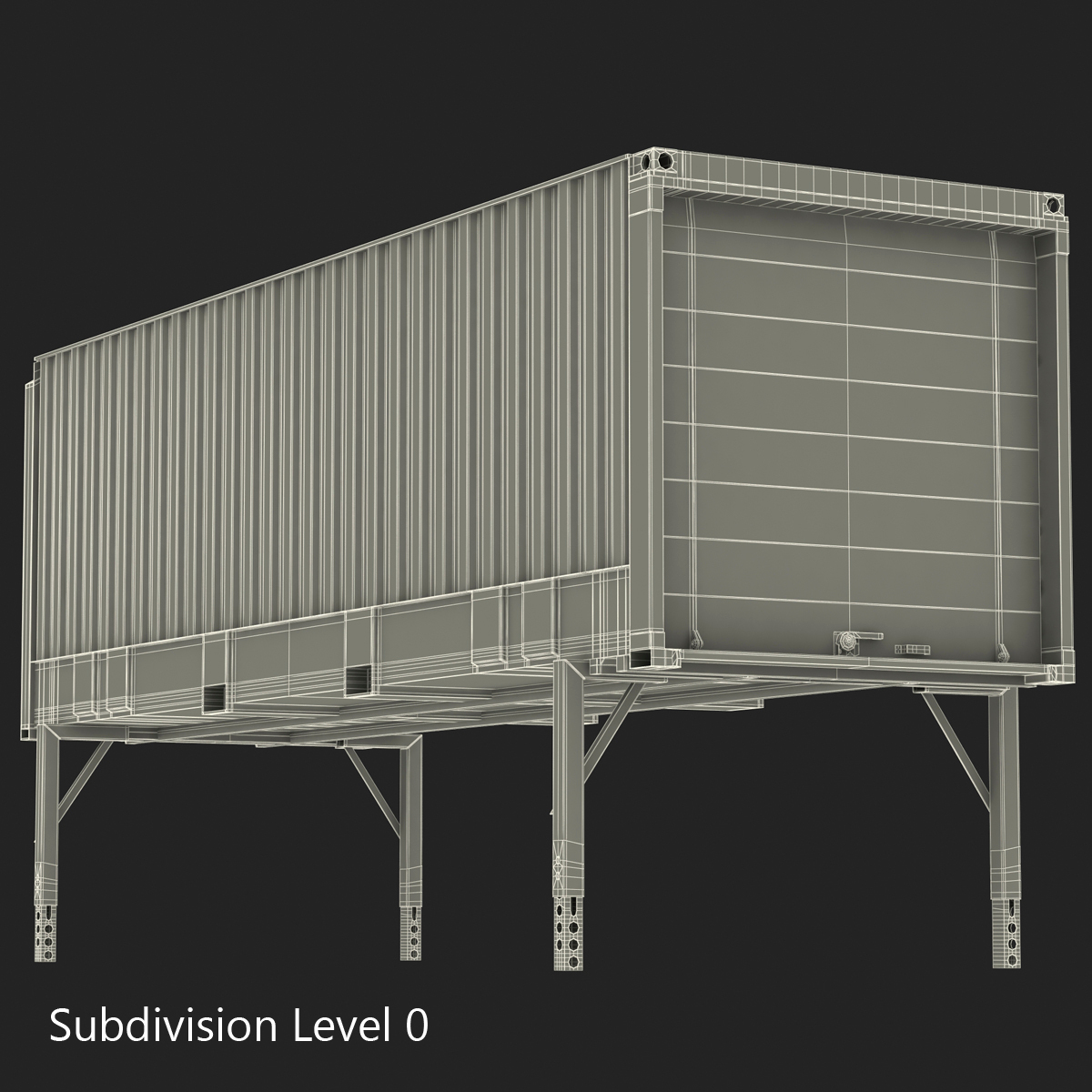 swap body container iso 3d model