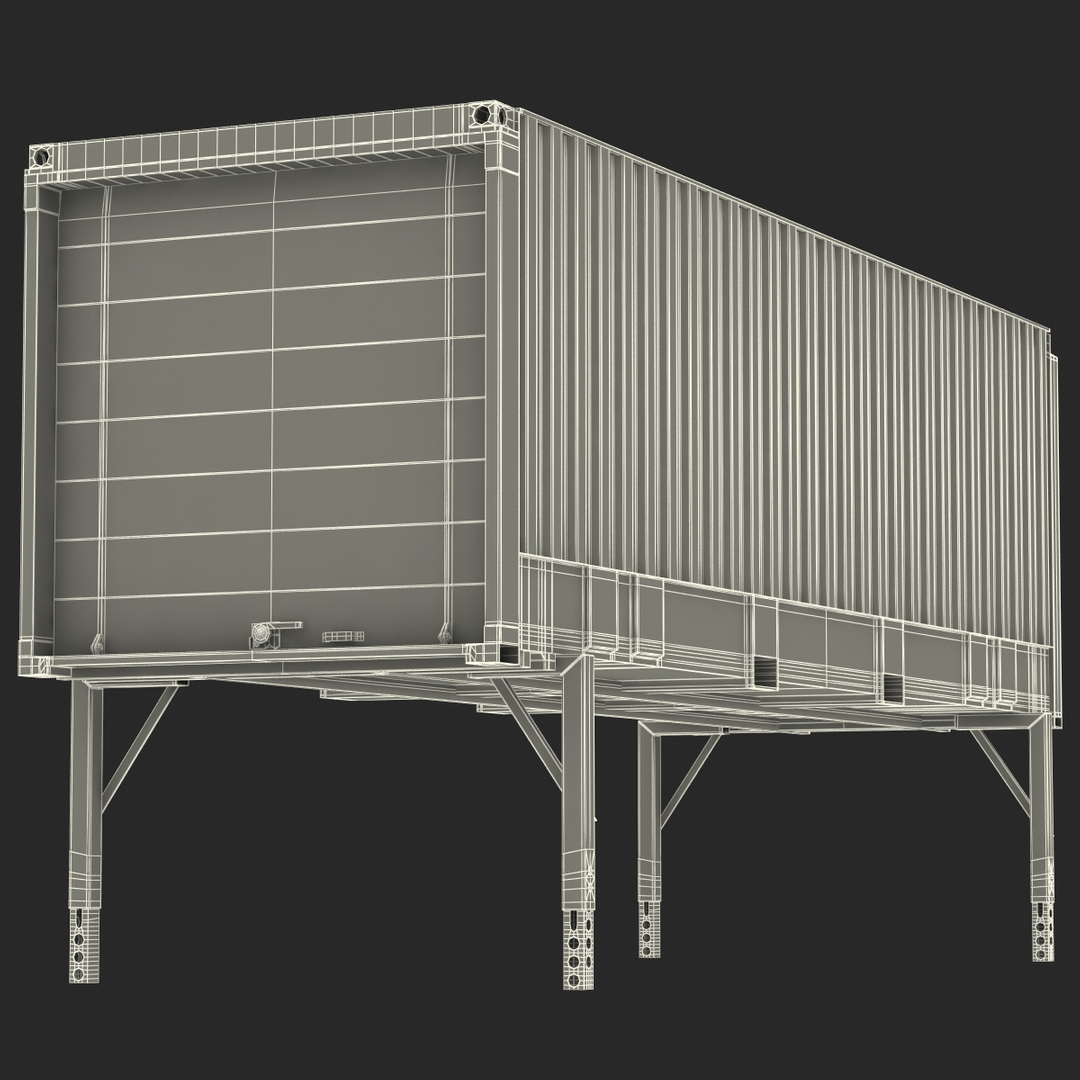 swap body container iso 3d model