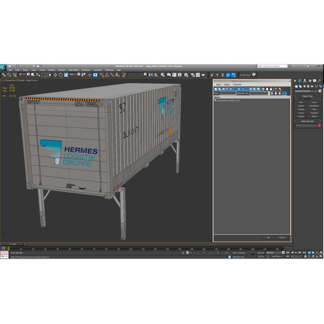 Swap Body Container Iso 3d Model