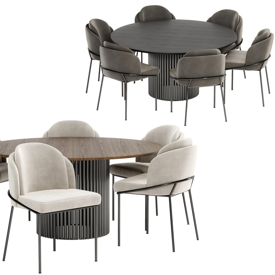 Dinning Set 01 3D Model - TurboSquid 2200271