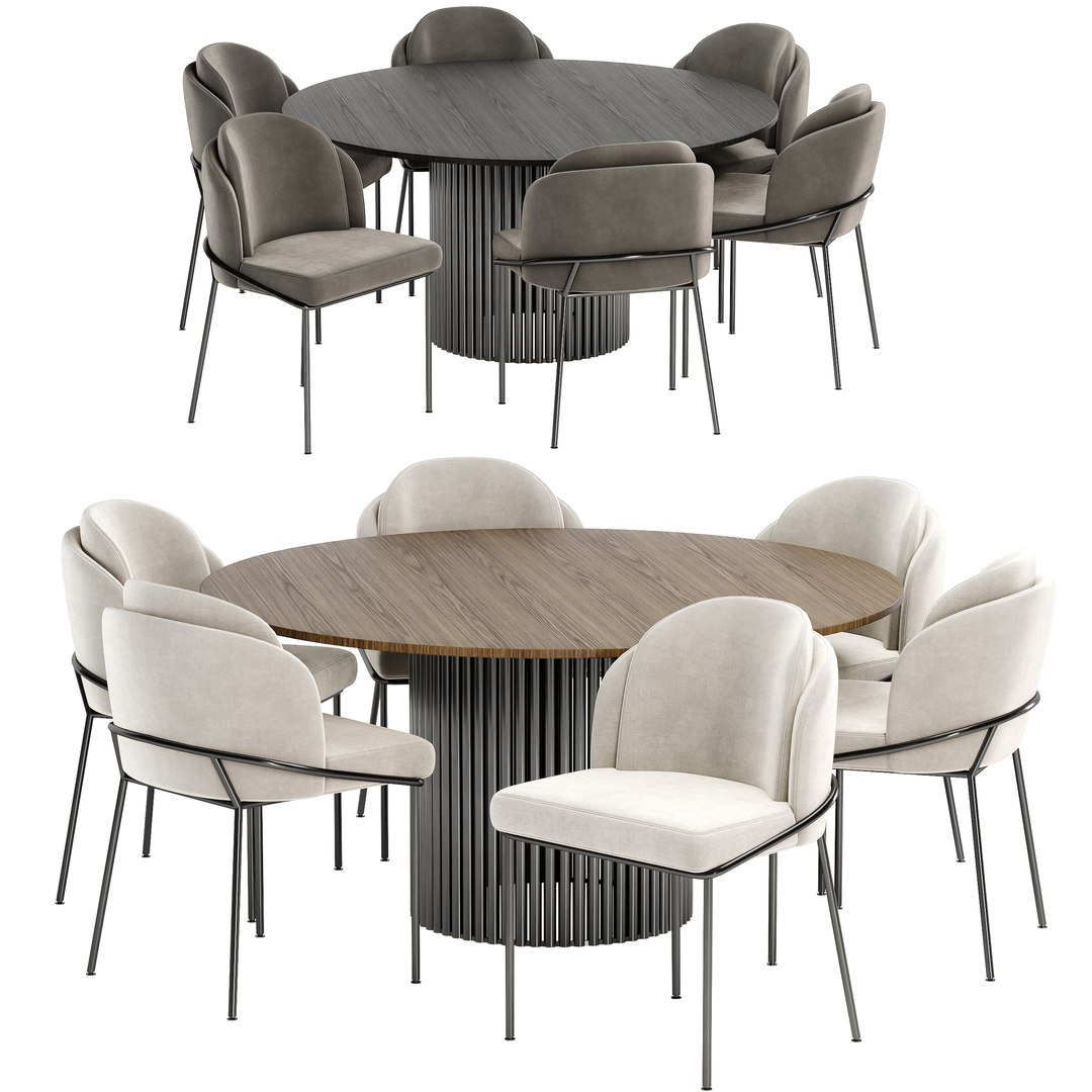 Dinning Set 01 3D Model - TurboSquid 2200271