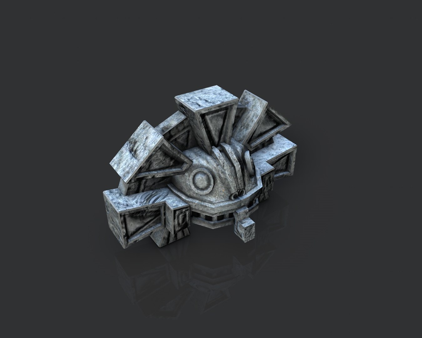 3D Model Aztec Serpent Head - TurboSquid 1371508