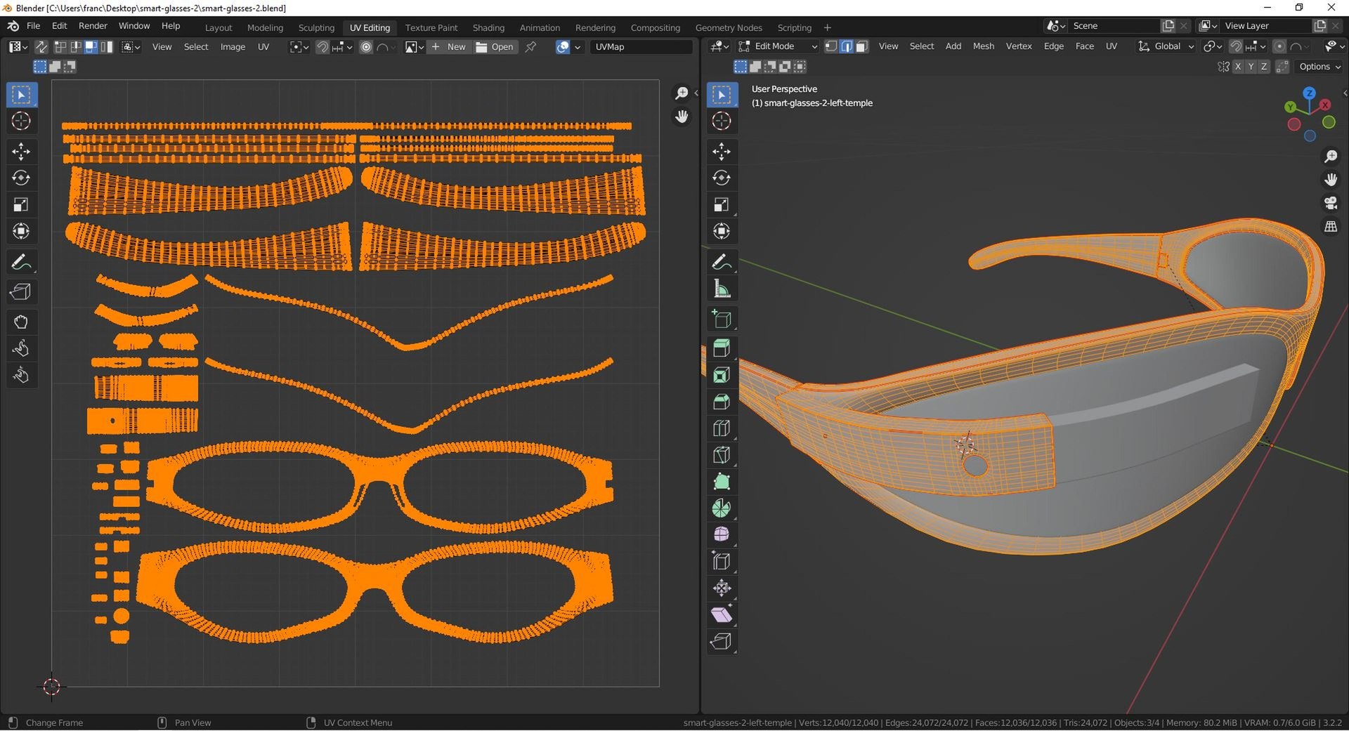 3D Smart Glasses 2 - TurboSquid 1944405