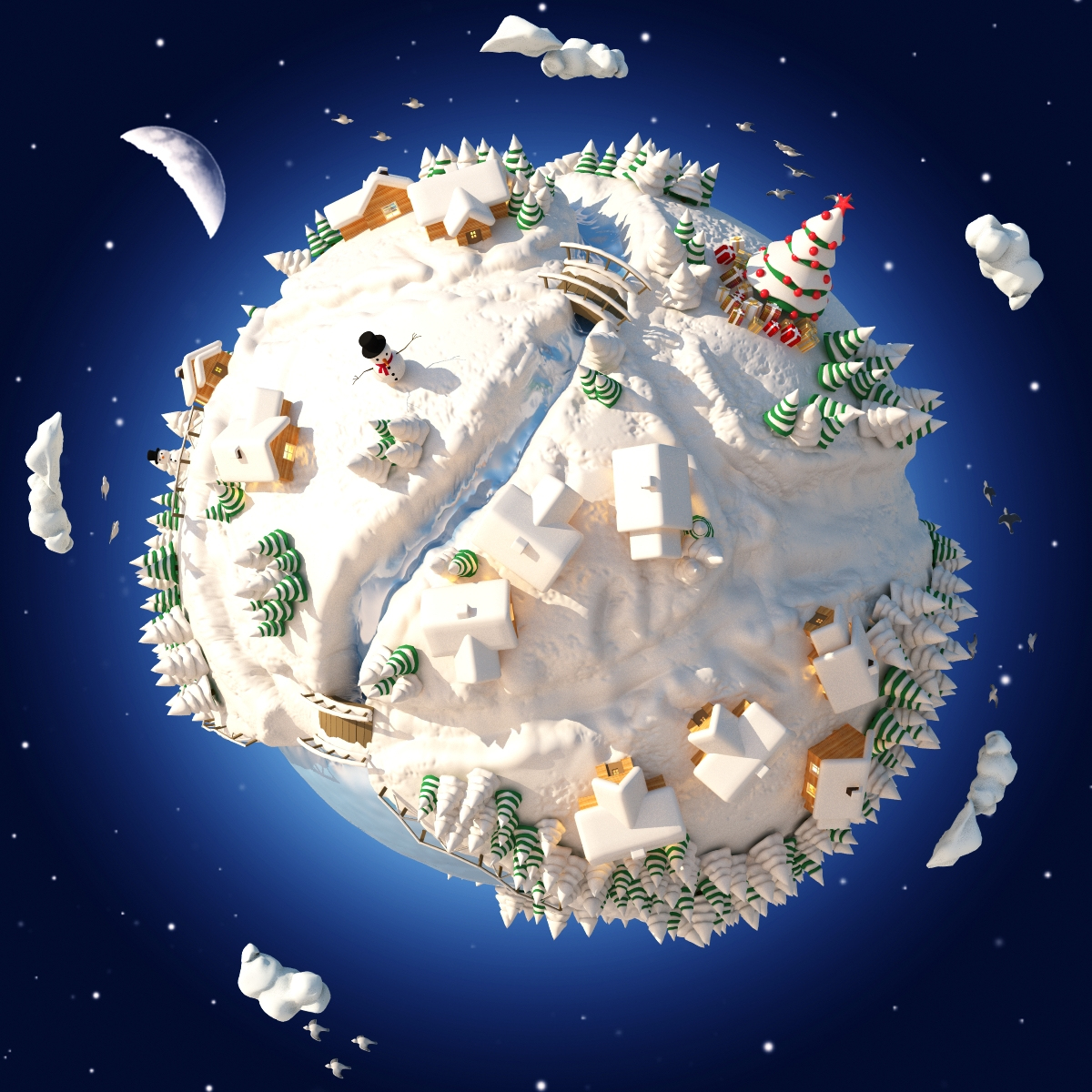 cartoon planet winter max