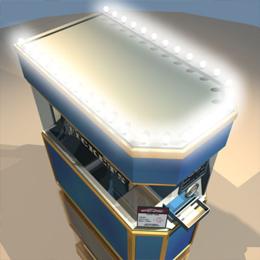 Ticket Booth Movie 01 3d Model