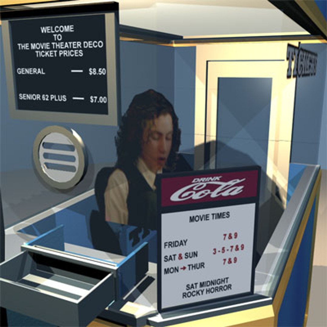 Ticket Booth Movie 01 3d Model
