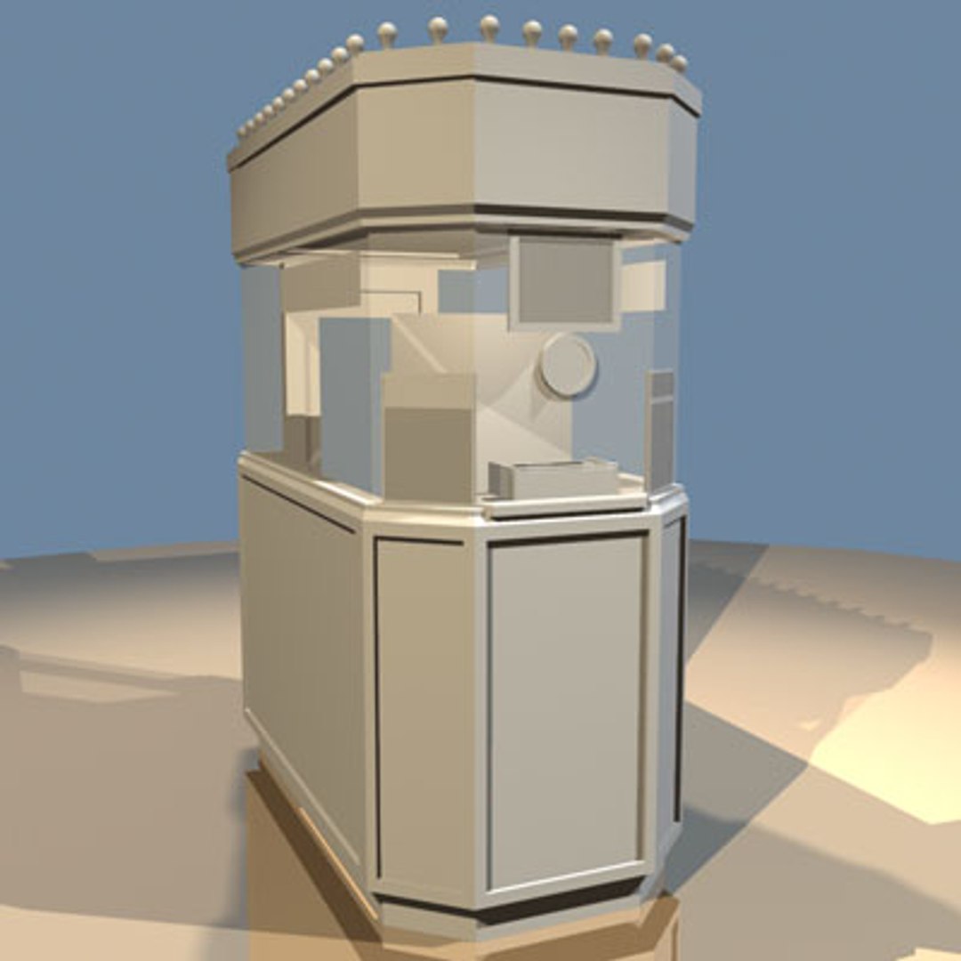 Ticket Booth Movie 01 3d Model