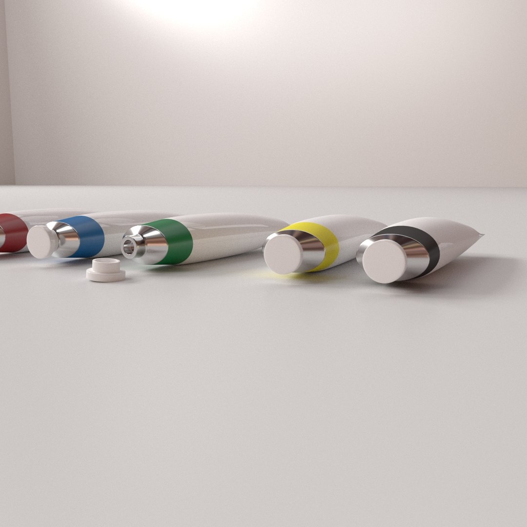 3d 3ds Paint Tube