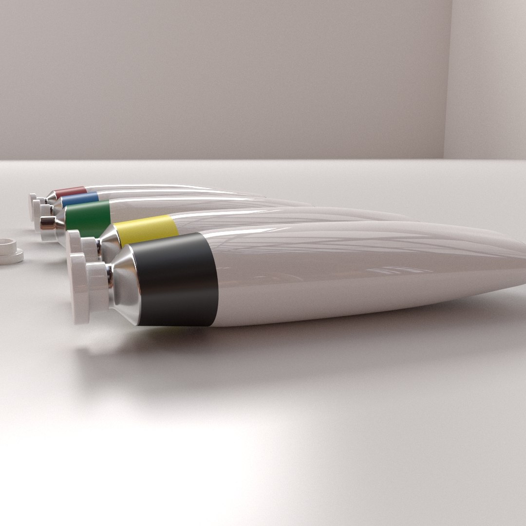 3d 3ds Paint Tube