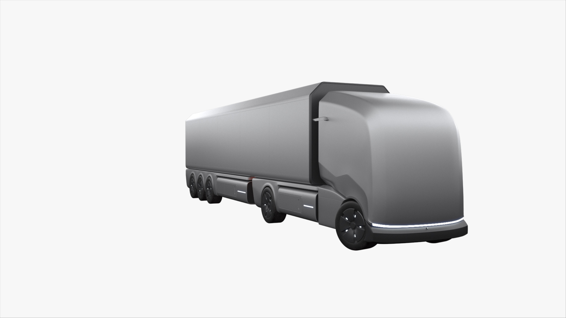 Generic Autonomous Semi Truck Model - TurboSquid 2151960
