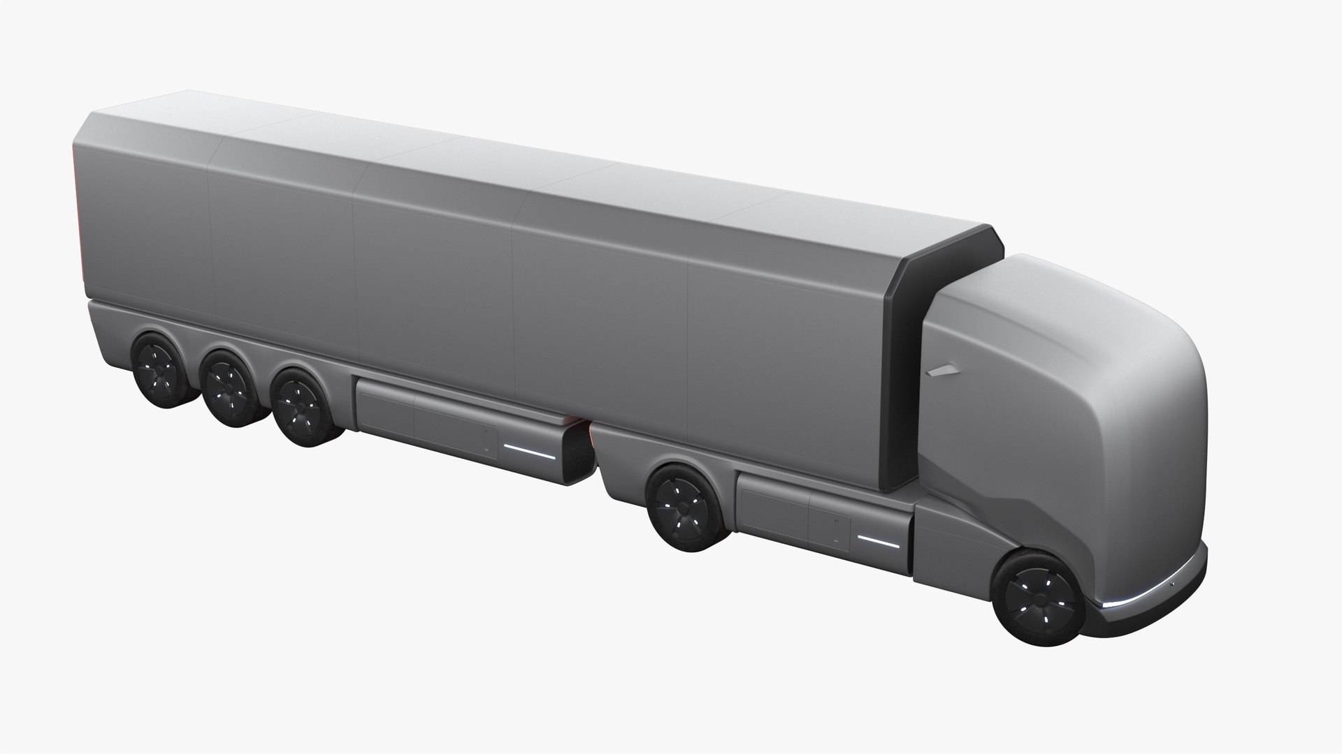 Generic Autonomous Semi Truck Model - TurboSquid 2151960