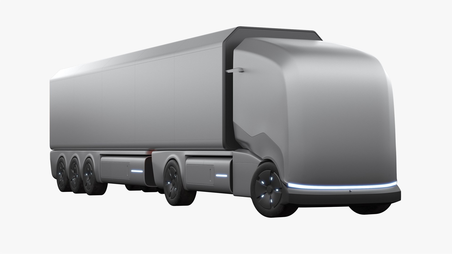 Generic Autonomous Semi Truck Model - TurboSquid 2151960